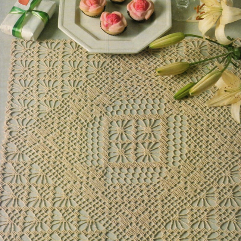 Square Crochet Doily - Etsy