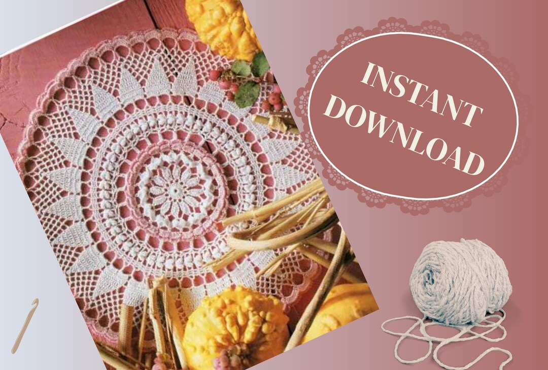Yucatan Doily Pattern - Vintage Crochet Patterns - Instant Download ...