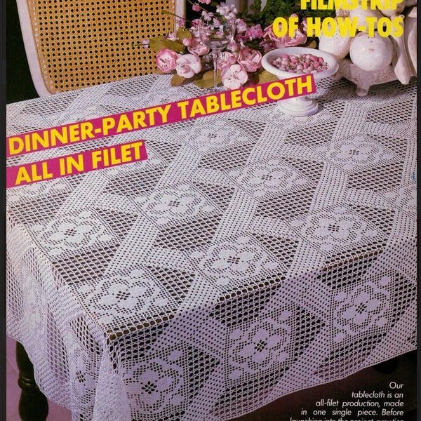 Crochet Tablecloth - Etsy