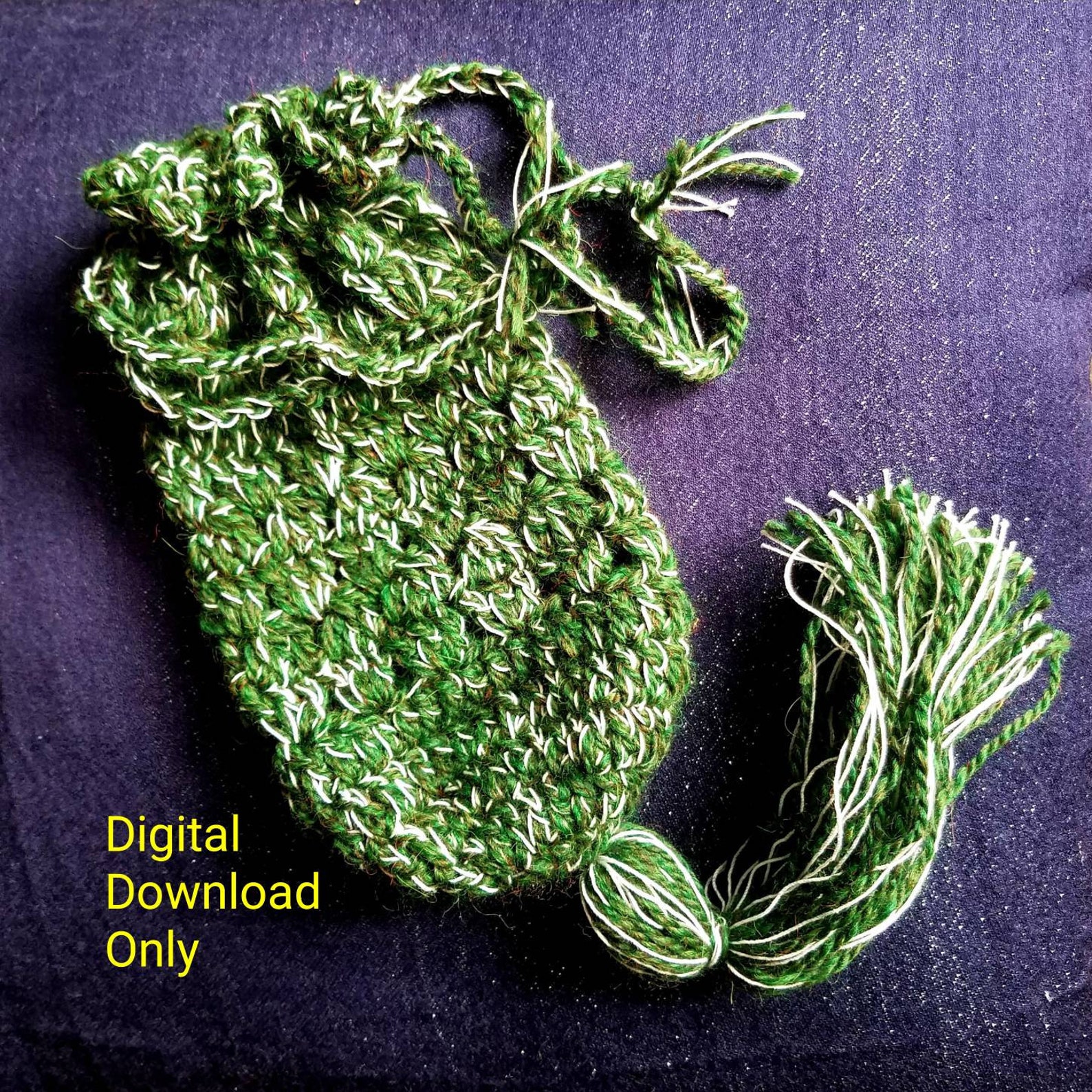 Diamond Stitch Crochet Trinket Bag Pattern; Multiple Sizes; Stash Bag ...