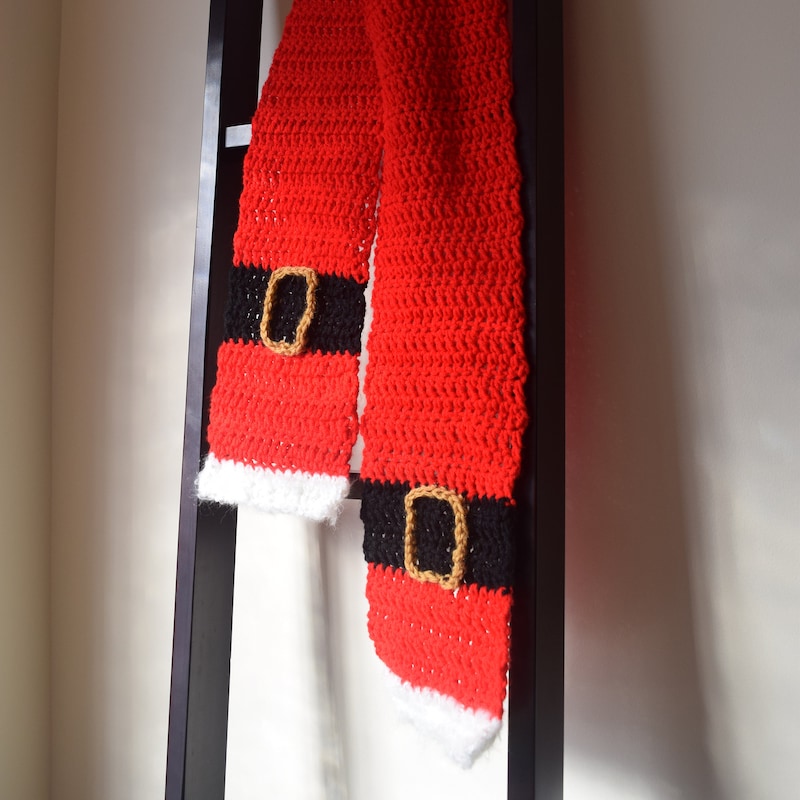 Santa Scarf - Etsy