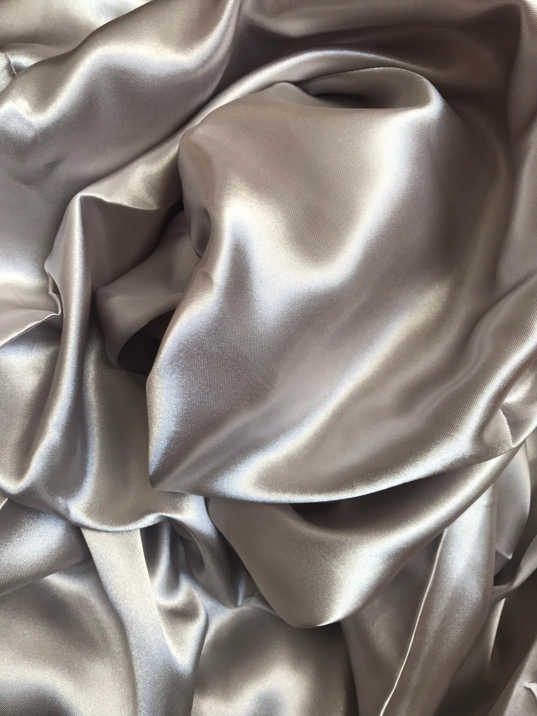 Shiny Silver Soft Twill Fabric Perfect for Dresses and - Etsy
