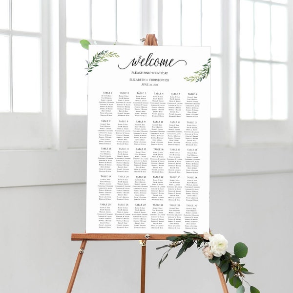 Seat Assignment Board for Wedding - Etsy