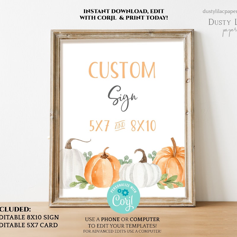 8x10 Printable Sign - Etsy