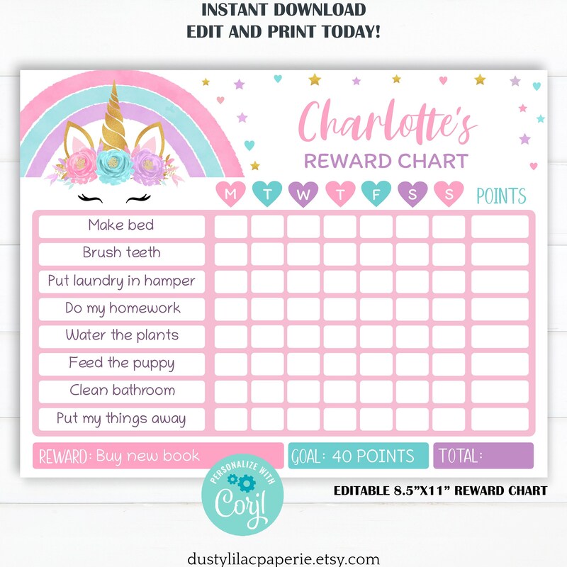 Toddler Chore Chart - Etsy