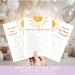 Editable Sun Baby Shower Game Bundle, Here Comes the Son Baby Shower ...