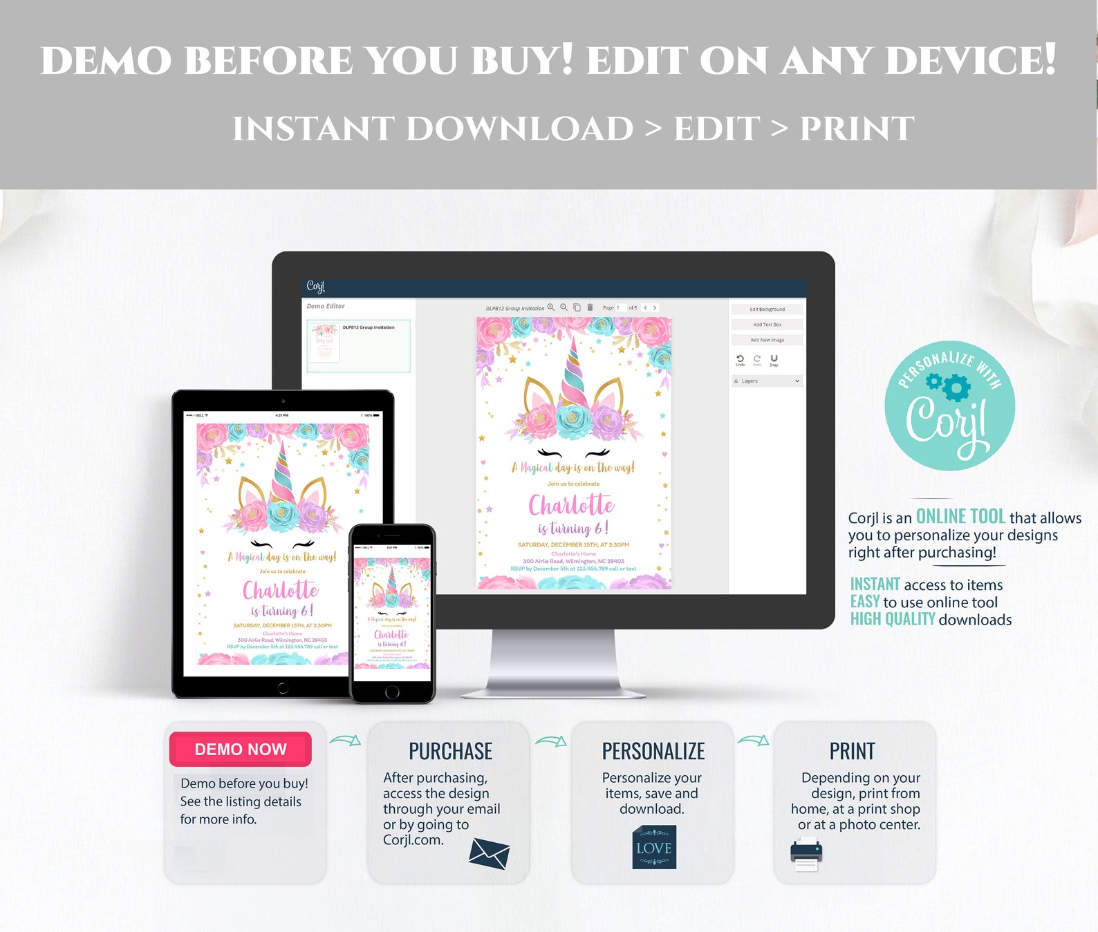 Editable Unicorn Reward Chart Printable Rainbow Unicorn Girl | Etsy