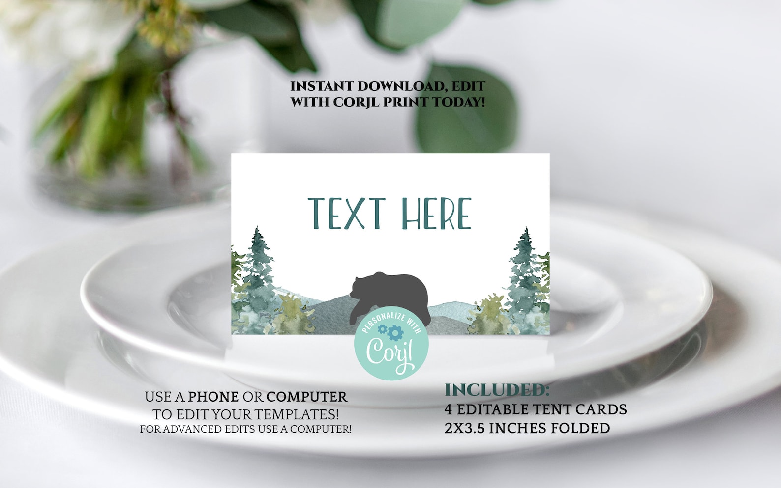 Printable Folded Food Tent Card Template Editable Buffet Sign - Etsy