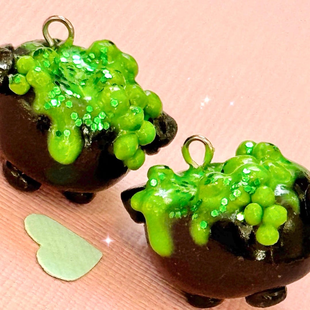 Witches Brew -polymer Clay Charms, Halloween, Keychain, Witches ...