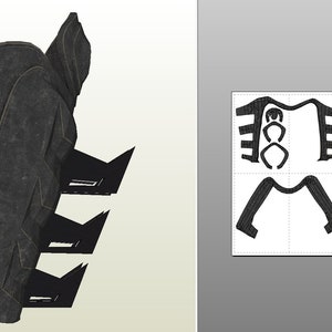 TDK Bat cosplay pepakura plantillas patrones Christian Bale Nolan ...
