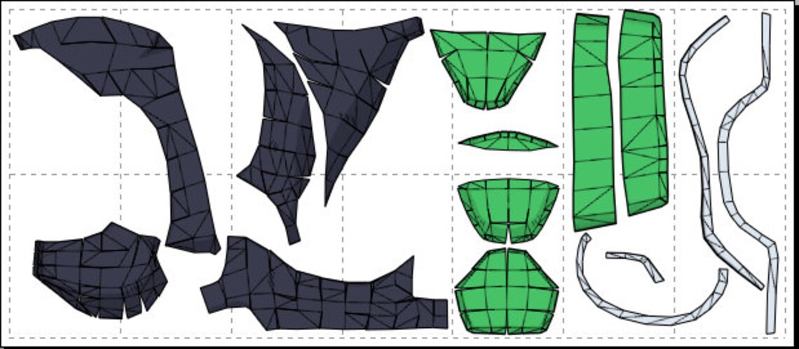 Saiyan Broly Armor - Cosplay Pepakura Foam Template - Etsy