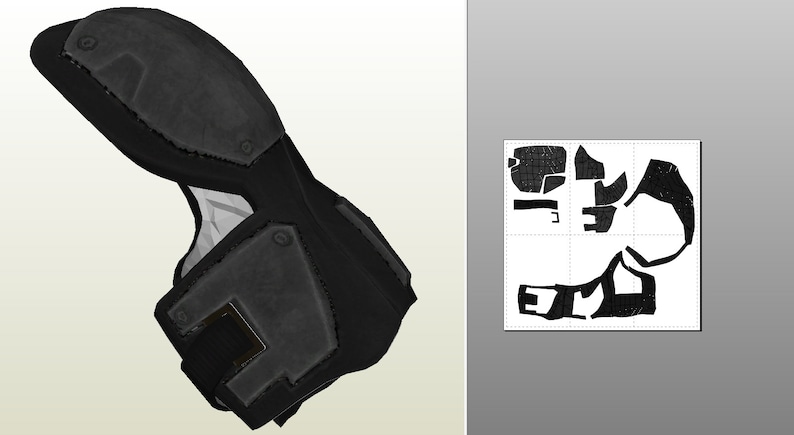 JL Bat Cosplay Pepakura Templates Patterns Zack Snyder - Etsy