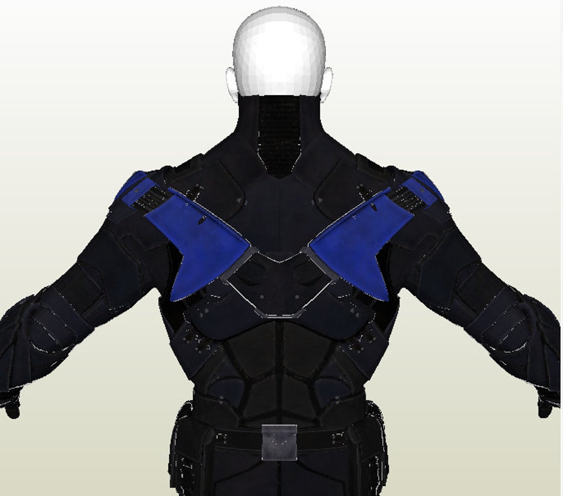 Bat Sidekick Blue Bird Knight Pepakura Cosplay Foam Templates - Etsy