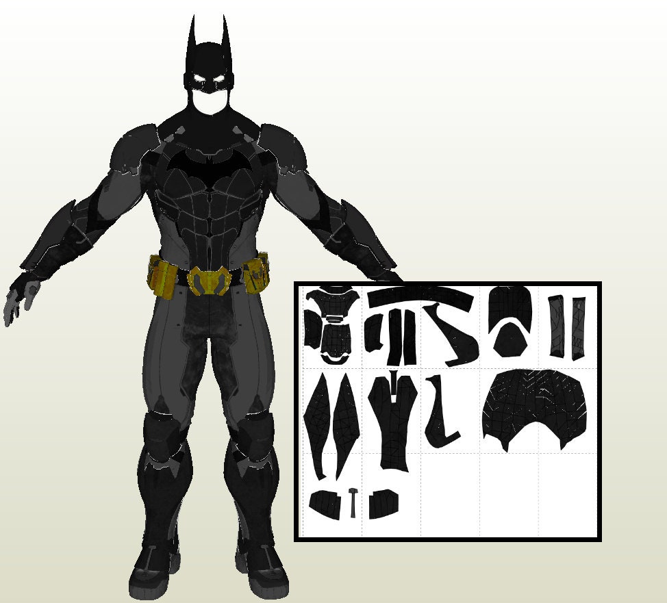 SS.KTJL Bat Cosplay Pepakura Templates Patterns - Etsy