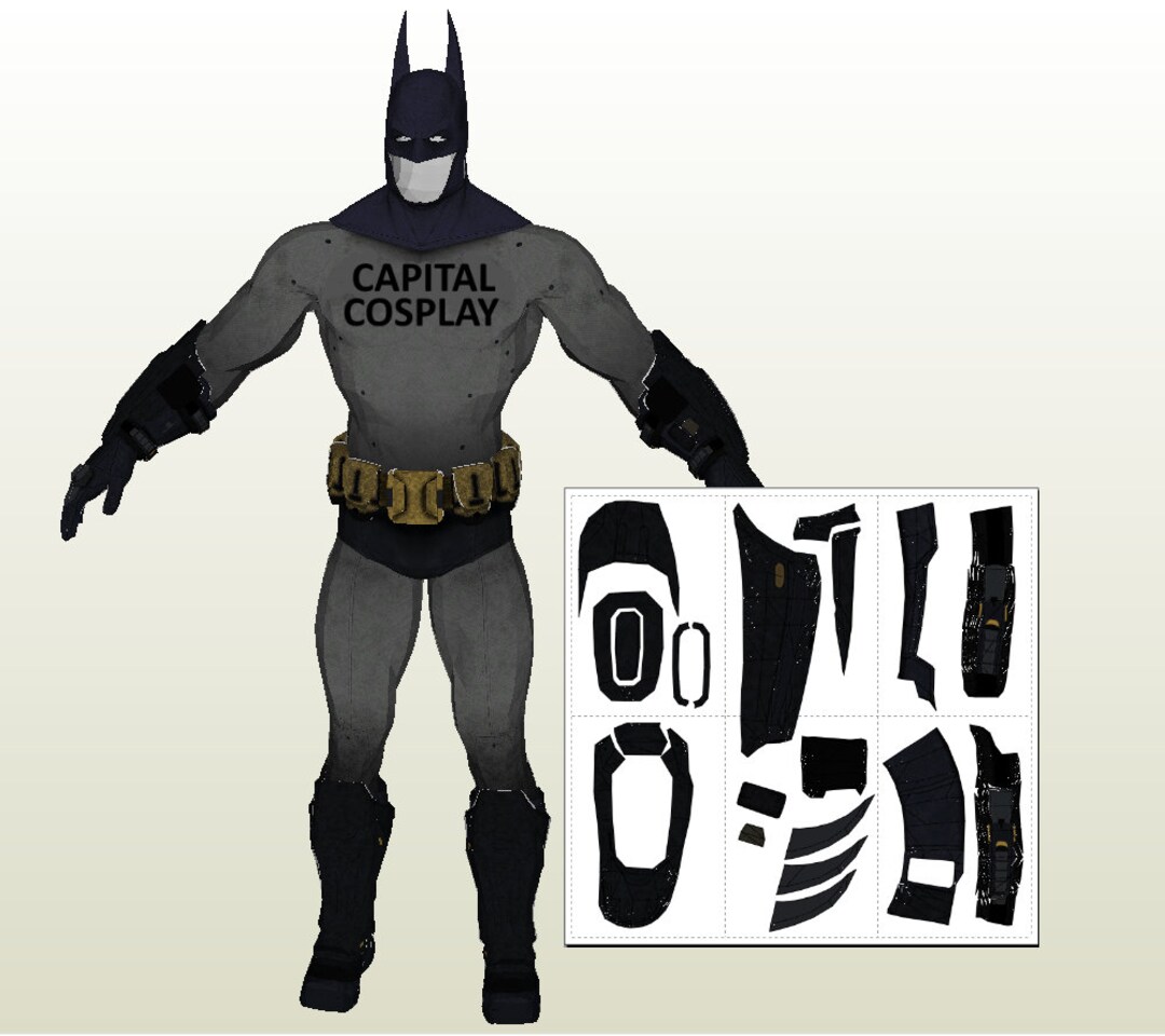 Asylum City Bat Cosplay Pepakura Templates Patterns Vengeance - Etsy