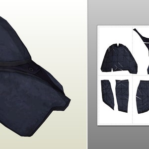 Patrones de plantillas pepakura para cosplay de Asylum City Armored Bat ...