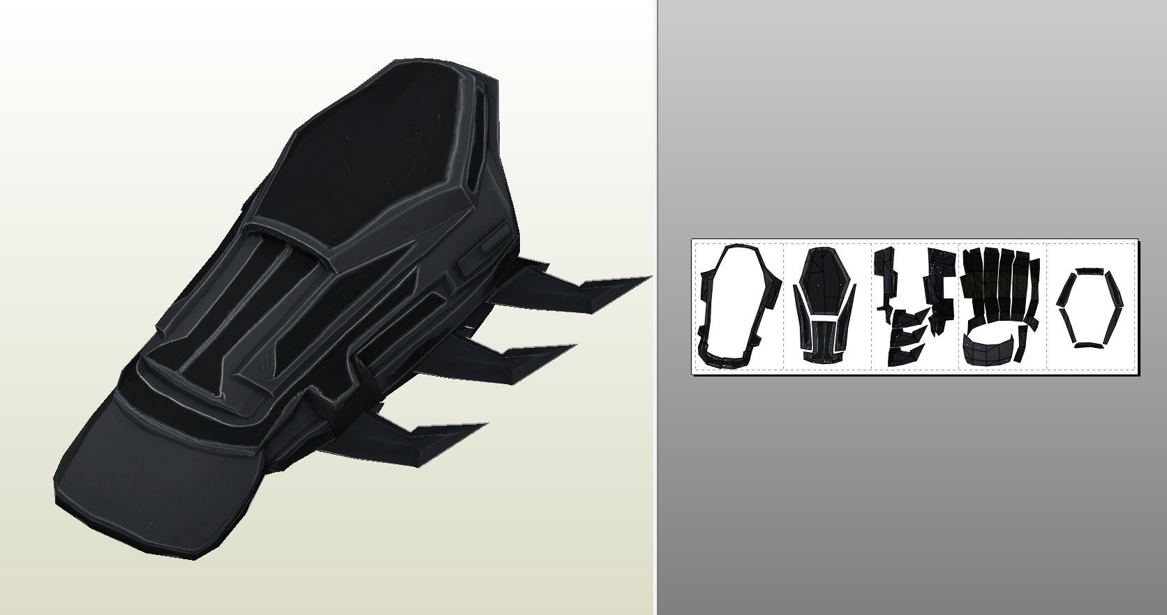 Origins Bat Cosplay Gauntlet Pepakura Templates - Etsy