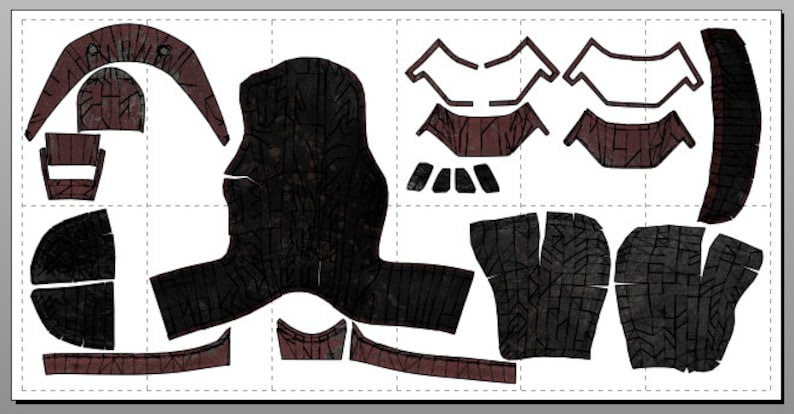 Az Bat Templar Cosplay Pepakura Templates Patterns - Etsy