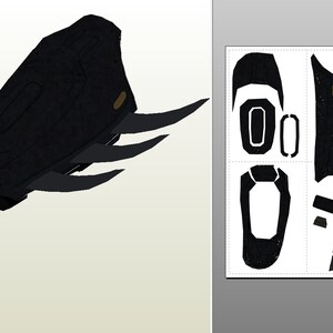 Asylum City Bat Cosplay Pepakura Templates Patterns Vengeance - Etsy