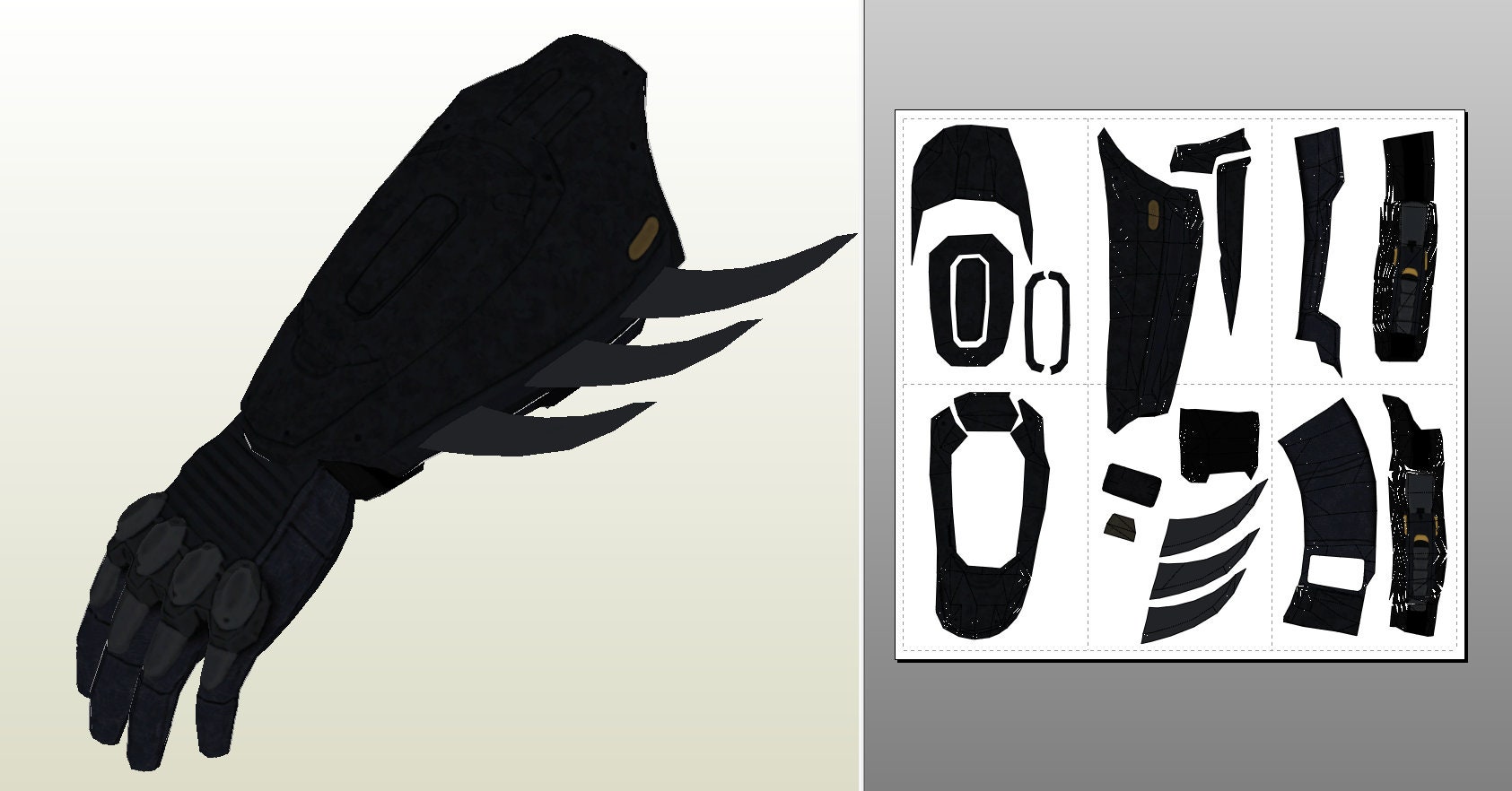 Asylum City Bat Cosplay Pepakura Templates Patterns Vengeance - Etsy