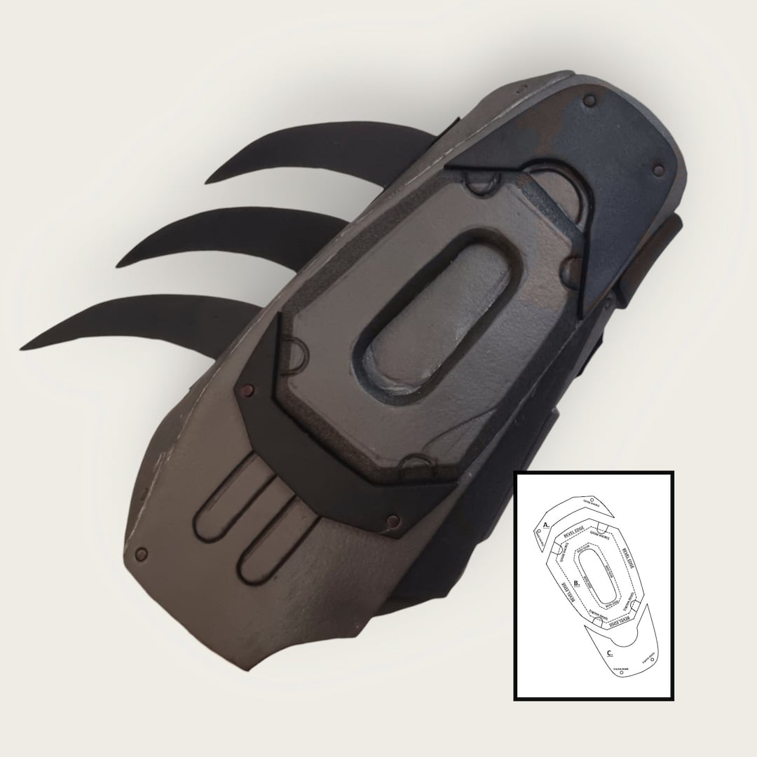 Vengeance Bat Arkham Gauntlet Foam Templates / Pattern DIY - Etsy