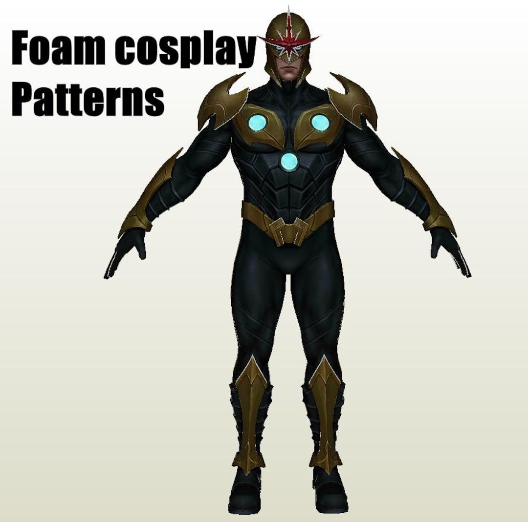 Nova Rider Cosplay Pepakura Patterns Templates - Etsy