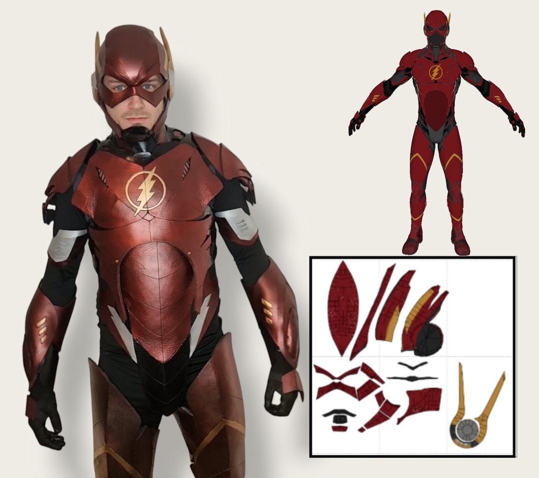 Flash Cosplay Armor Pepakura Templates Patterns KTJL - Etsy