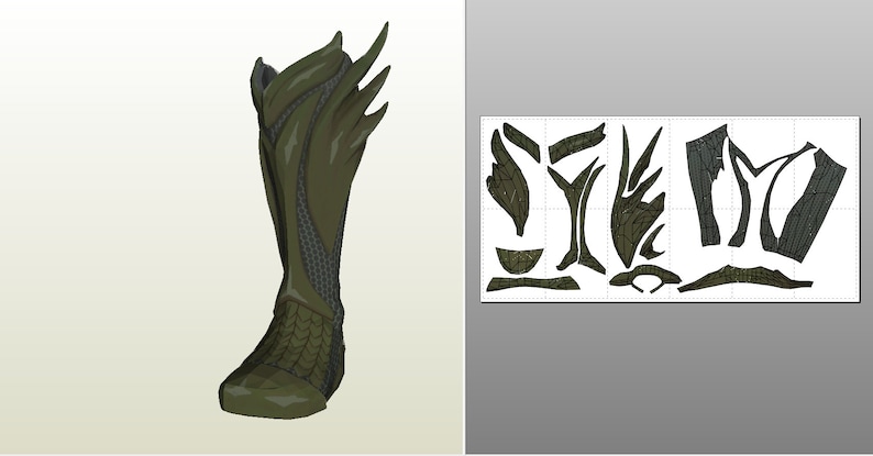 Aqµaman Cosplay Pepakura Templates Patterns Jason Mamoa - Etsy
