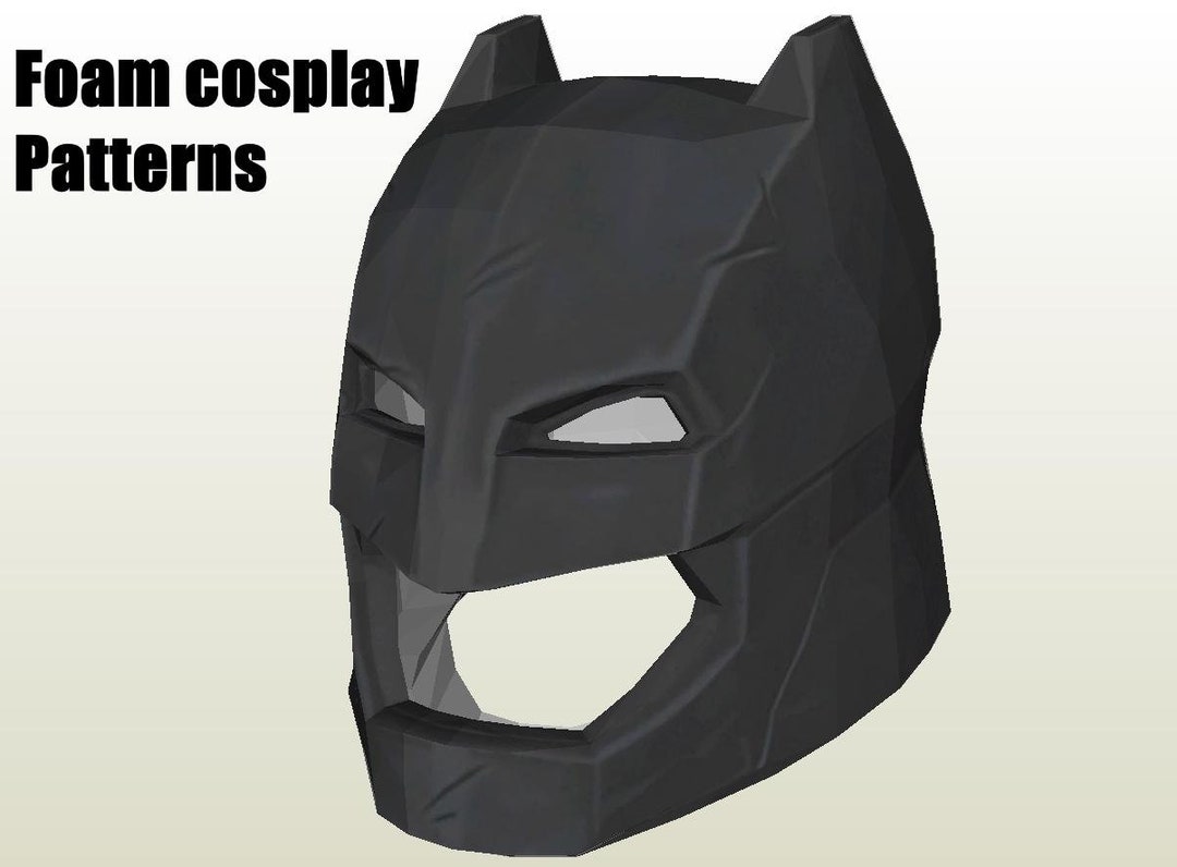 VENGEANCE Mech Bat Helmet Pepakura Templates Patterns Armor - Etsy