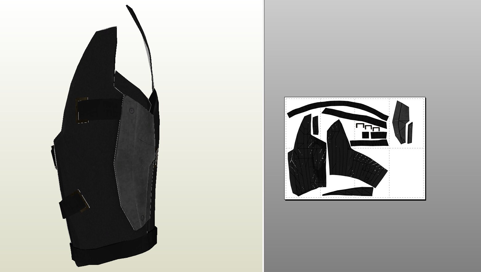 JL Bat Cosplay Pepakura Templates Patterns Zack Snyder - Etsy