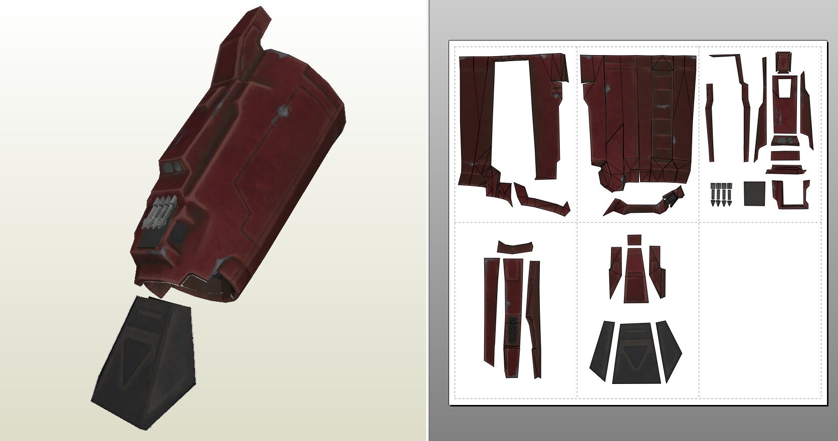 Boba Fett Cosplay Pepakura Patterns Foam Template - Etsy