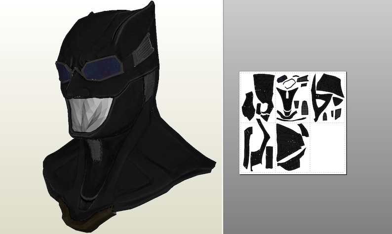 JL Bat Cosplay Pepakura Templates Patterns Zack Snyder - Etsy