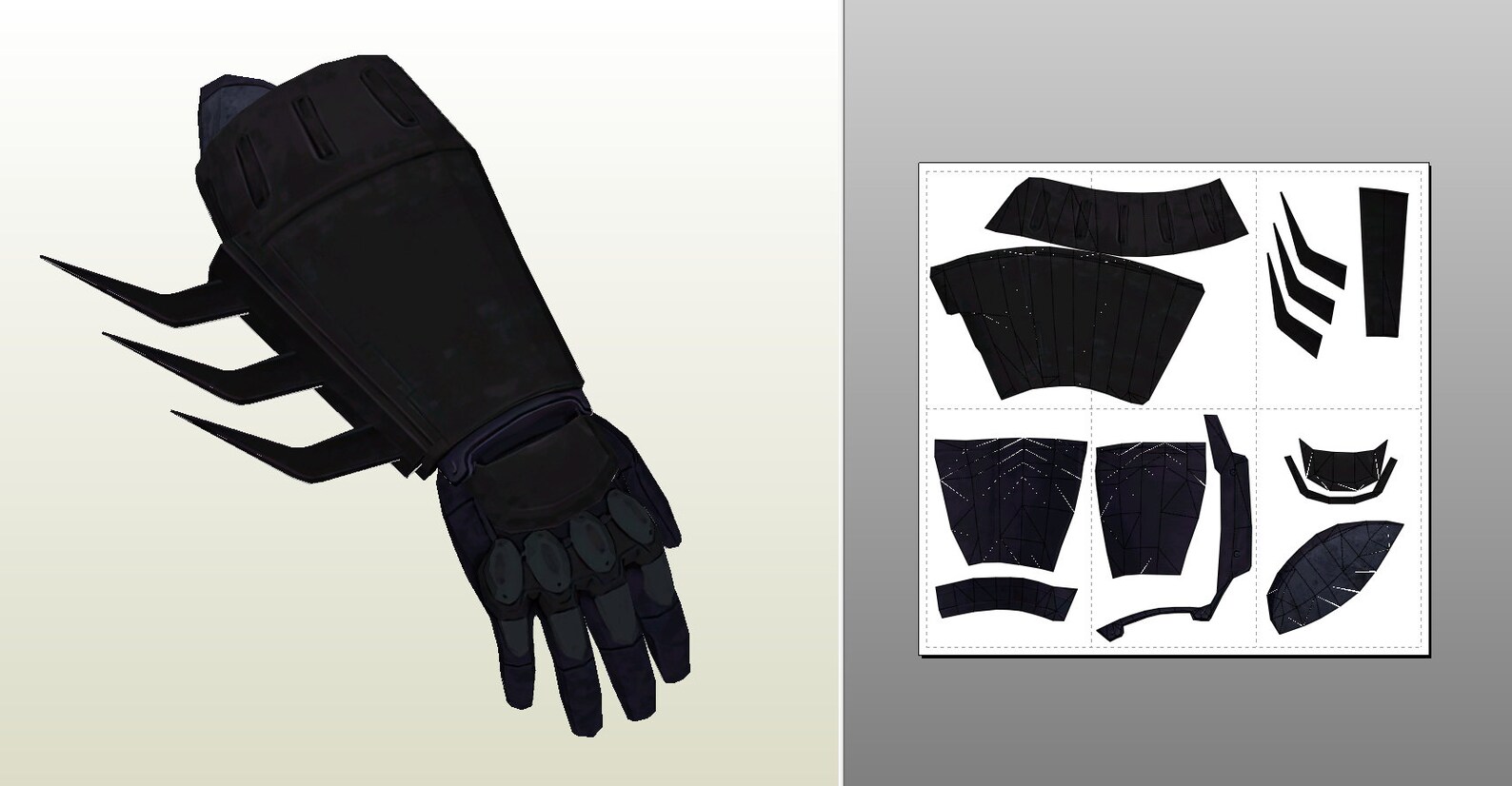 Patrones de plantillas pepakura para cosplay de Asylum City Armored Bat ...