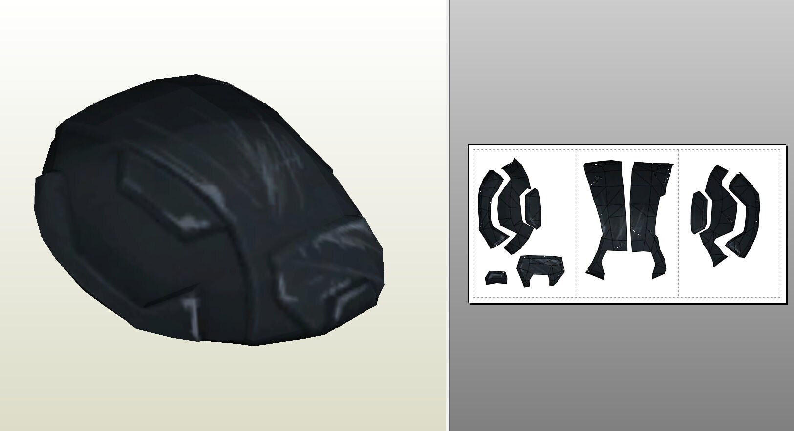Bat NEW 52 Cosplay Pepakura Vengeance Patterns Foam Template Injustice ...