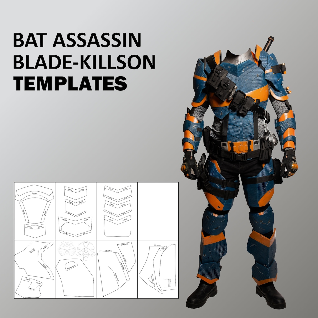 Bat Assassin BLADE KILSON Templates FOAM - Etsy