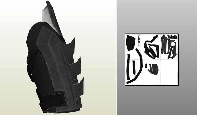 JL Bat Cosplay Pepakura Templates Patterns Zack Snyder - Etsy