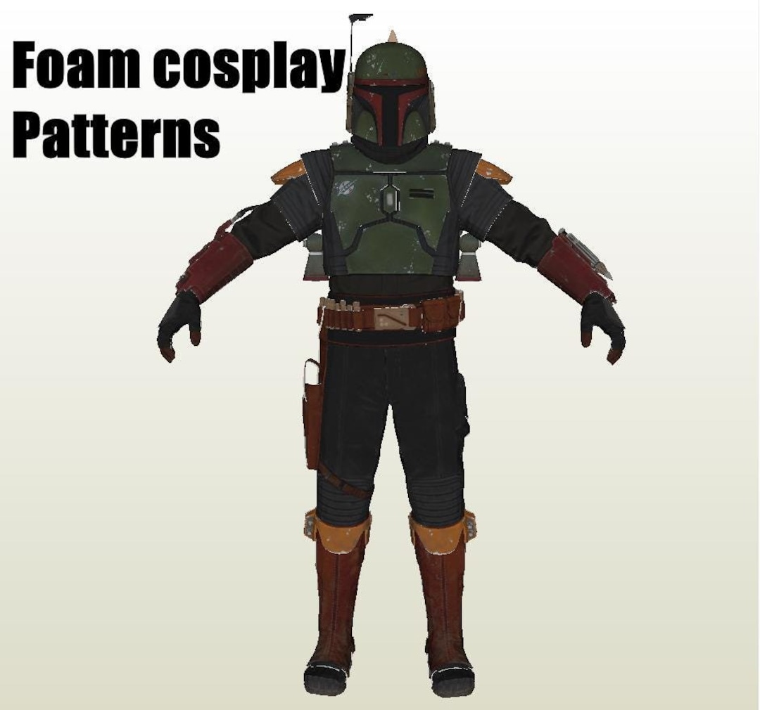 Boba Fett Cosplay Pepakura Patterns Foam Template - Etsy