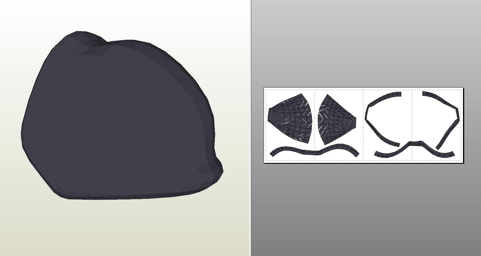 Perfect Form Pepakura Cosplay Pattern Foam Templates DIY Blueprint - Etsy