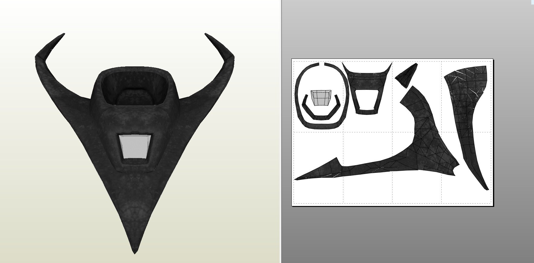 Az Bat Cosplay Pepakura Templates Patterns Vengeance Knlghtfall - Etsy