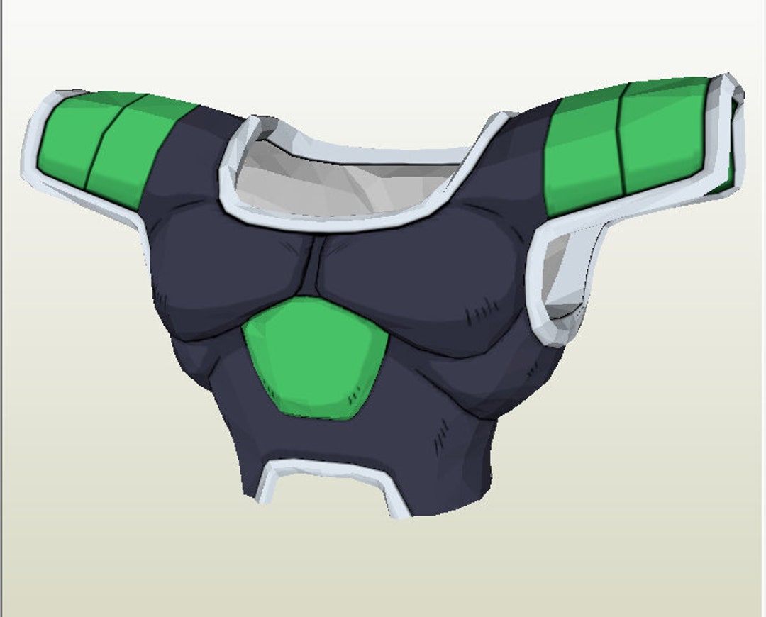 Saiyan Broly Armor - Cosplay Pepakura Foam Template - Etsy