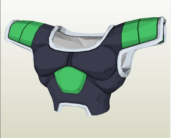 Saiyan Broly Armor Cosplay Pepakura Foam Template - Etsy UK