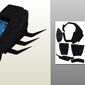 Patrones de plantillas pepakura para cosplay de Asylum City Armored Bat ...
