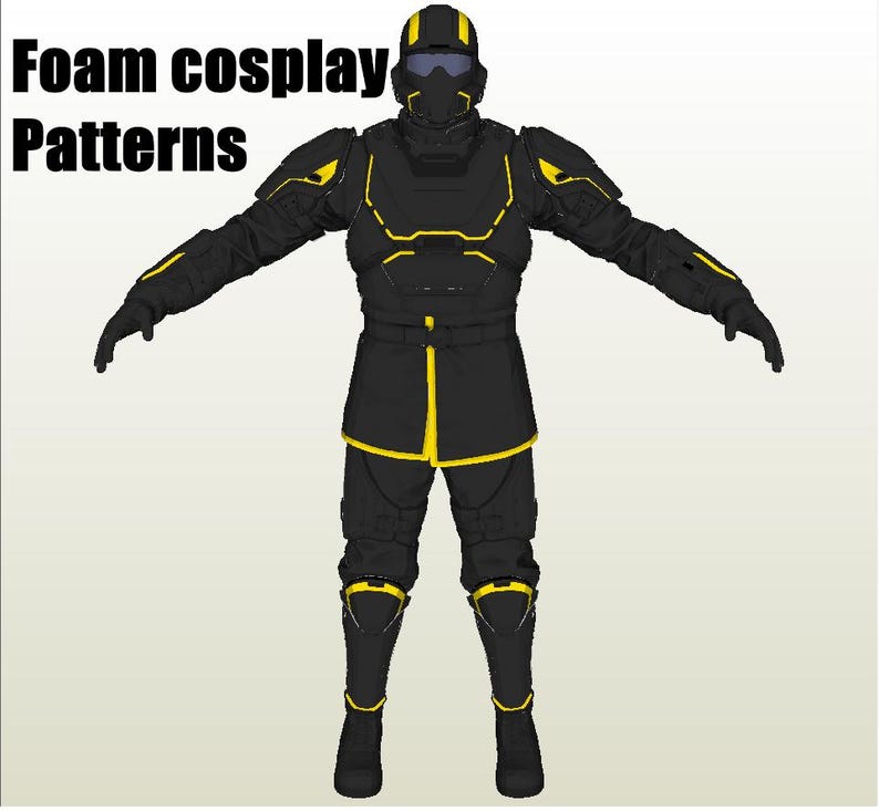 Fire-divers Hell Armour Cosplay Pepakura Patterns Foam Template DIY - Etsy