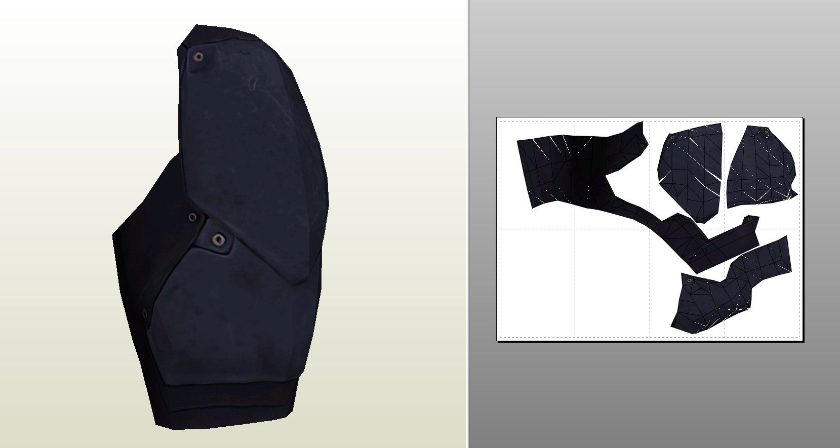 Patrones de plantillas pepakura para cosplay de Asylum City Armored Bat ...