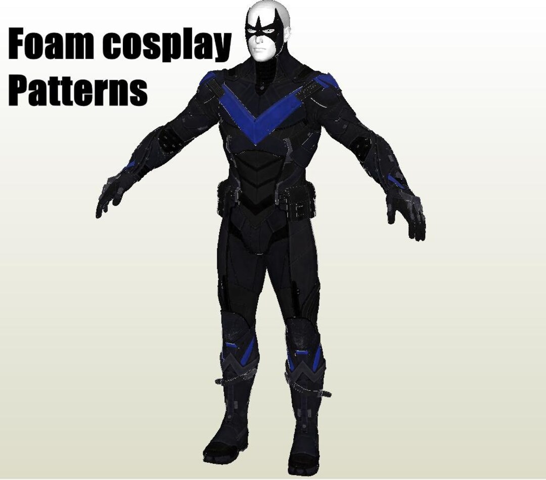 Bat Sidekick Blue Bird Knight Pepakura Cosplay Foam Templates - Etsy