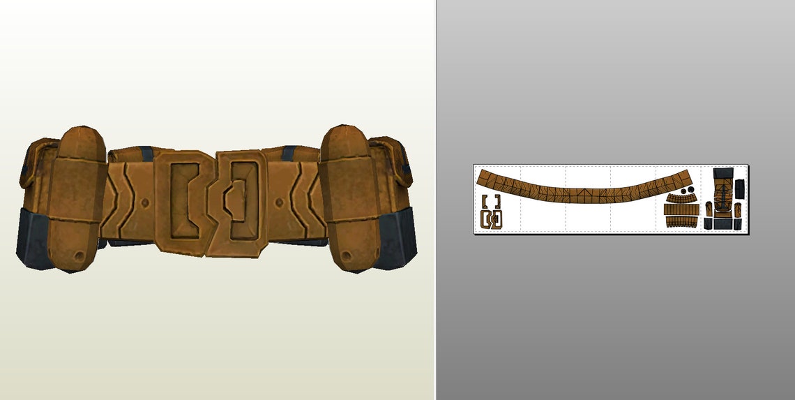Patrones de plantillas pepakura para cosplay de Asylum City Armored Bat ...