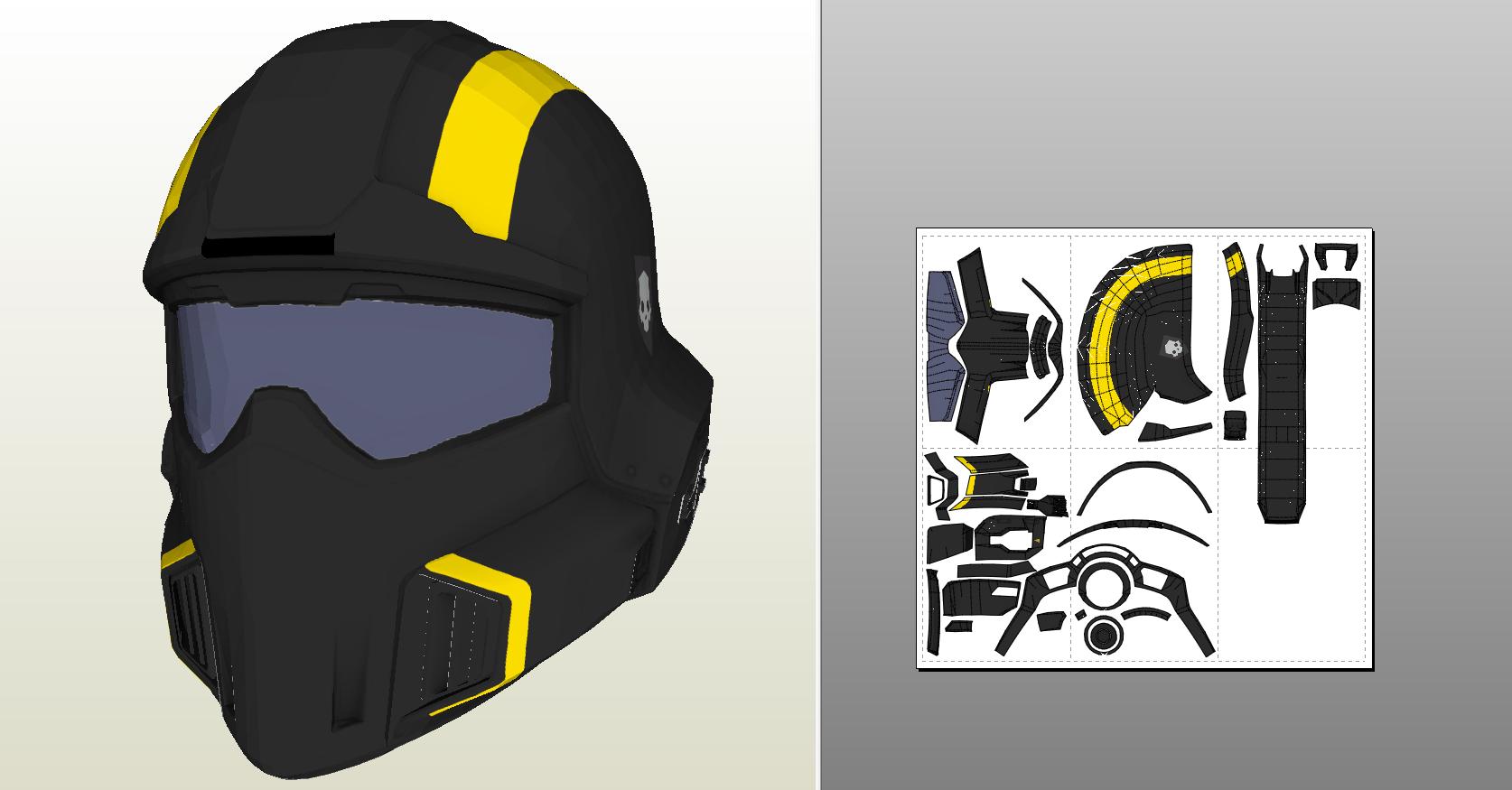 Fire-divers Hell Armour Cosplay Pepakura Patterns Foam Template DIY - Etsy