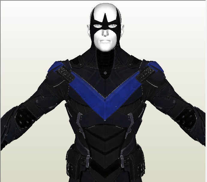 Bat Sidekick Blue Bird Knight Pepakura Cosplay Foam Templates - Etsy