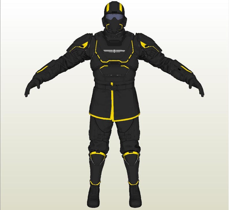 Fire-divers Hell Armour Cosplay Pepakura Patterns Foam Template DIY - Etsy