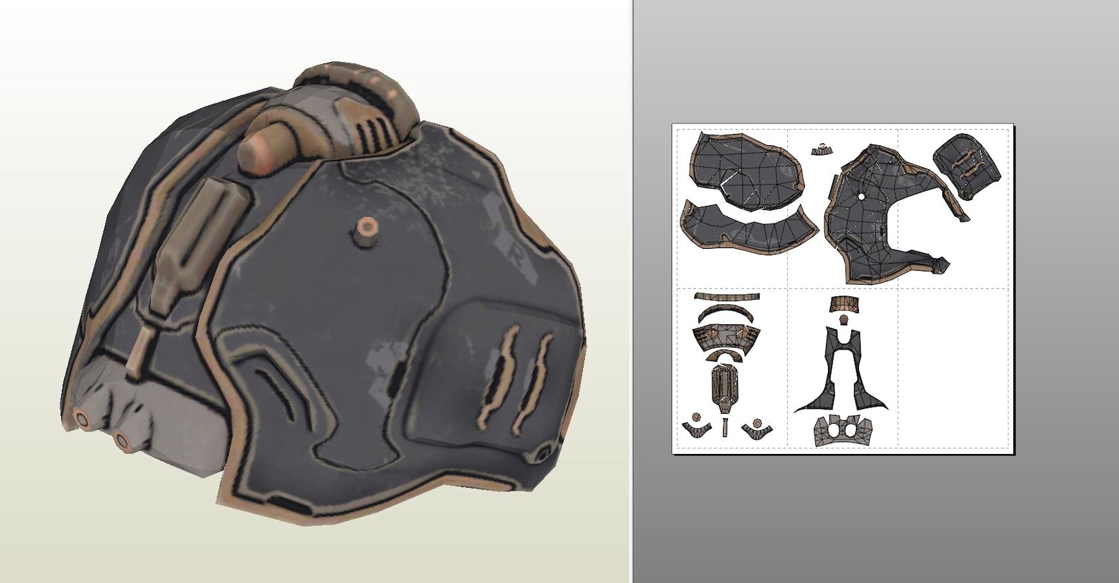 D00M Cosplay Pepakura Foam Templates Patterns - Etsy